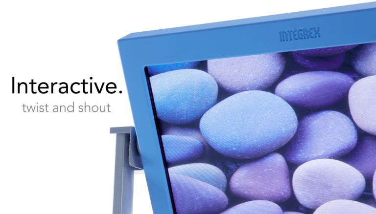 Visilift Plus - Height adjustable multi touch screen solution with tilt