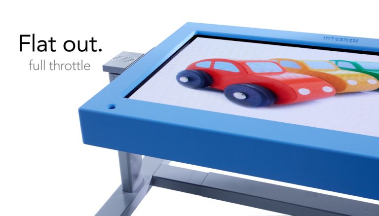 Visilift Plus - Height adjustable multi touch screen solution with tilt